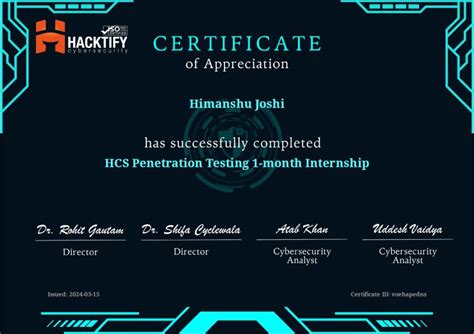 Himanshu Joshi On Linkedin Hacktifycybersecurity Penetrationtesting Cybersecurity