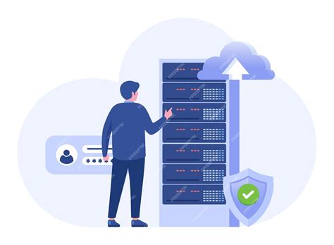 premium vector server computing database system programming hardware