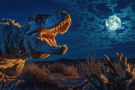 Путешествие в юрский мир динозавров вымерших видов с большими сильными ...