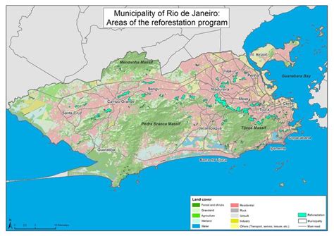 Map Of The Areas That Received Activities Of The Reforestation Program