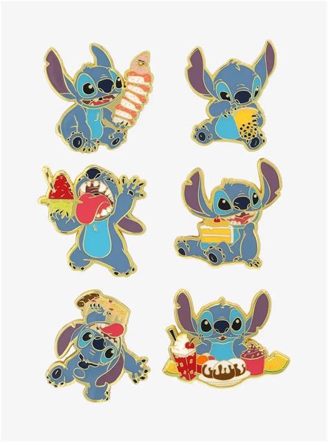 Boxlunch Loungefly Disney Lilo And Stitch Snacks Blind Box Enamel Pin