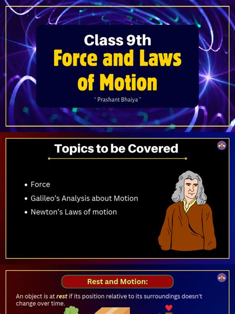 Class 9th Force And Laws Of Motion Prashant Kirad Pdf