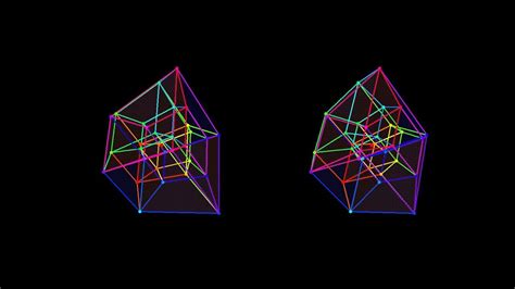 Exploring The 5d Penteract In Stereoscopic Visualization Rotating