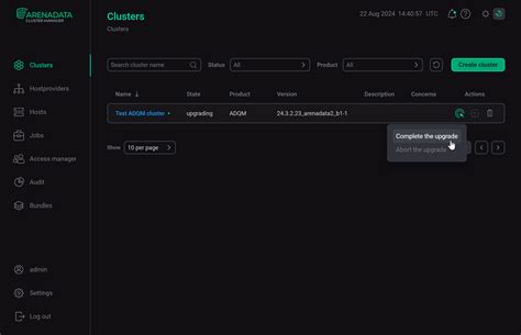 Rolling Upgrade Of The Clickhouse Version Adqm Arenadata Docs