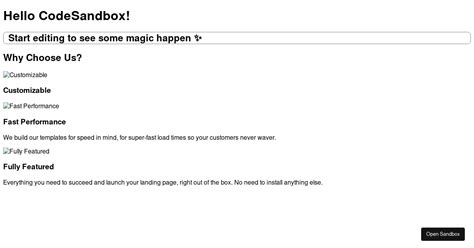 next js forked codesandbox