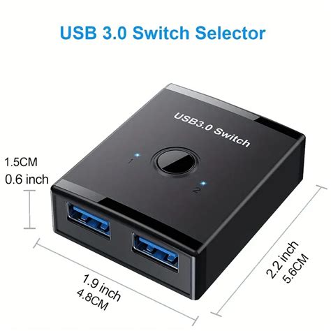 Usb 30 스위치 선택기 양방향 Usb 스위처 1 In 2 Out2 In 1 Out Usb 스위치 2 Temu