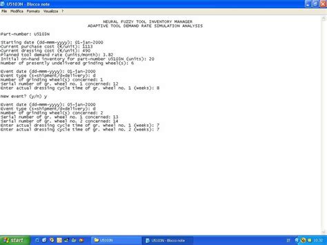 Command Window For The 1 St January 2000 Event Related To Cbn Grinding