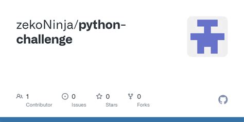 Github Zekoninjapython Challenge