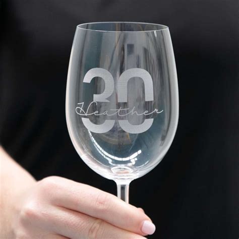 Birthday Milestone 360ml Wine Glassyes Same Front And Back Design