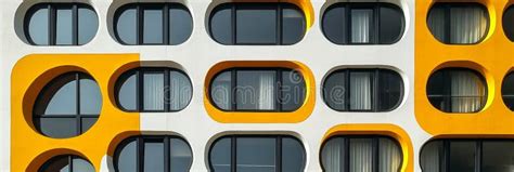 Modern Architectural Design With Yellow Accents A Vibrant Facade