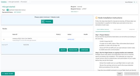 learn kop provision mks cluster rafay product documentation