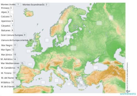 Los Elementos De Un Mapa Ficha Interactiva Topworksheets