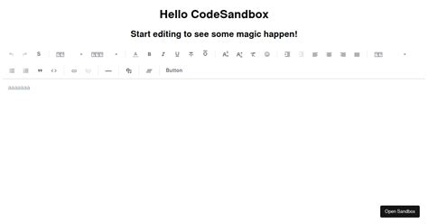 React Codesandbox