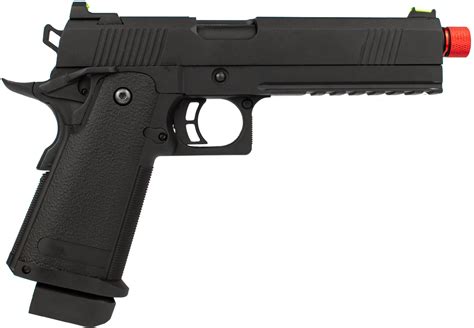Pistola Airsoft 1911 Black Devil 51 Hi Capa Alvos Bravus Airsoft