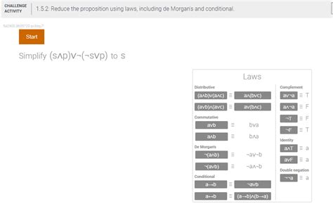 Solved Reduce The Proposition Using Laws Including Chegg