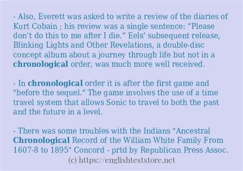Use In Sentence Of Chronological Englishteststore Blog