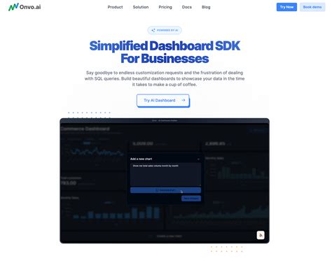 Embedding Your First Dashboard Onvo Ai Blog