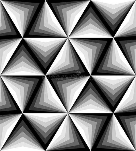 Seamless Polygonal Monochrome Pattern Geometric Abstract Background