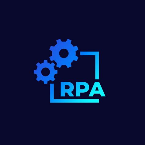 RPA Robotic Process Automation Concept Vector Icon With Gears Vector Art At Vecteezy