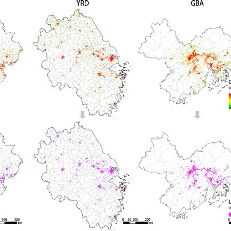 Spatial Area Of Urban Clusters Identified By Rsm Download Scientific Diagram