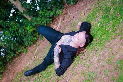 Premium Photo Full Length Of Senior Man On Grass