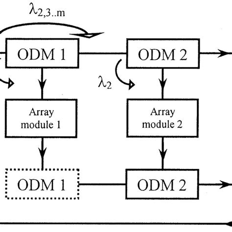 Tdmdwdm Multiplexing Architecture Odm Optical Drop Multiplexer Oam Download Scientific