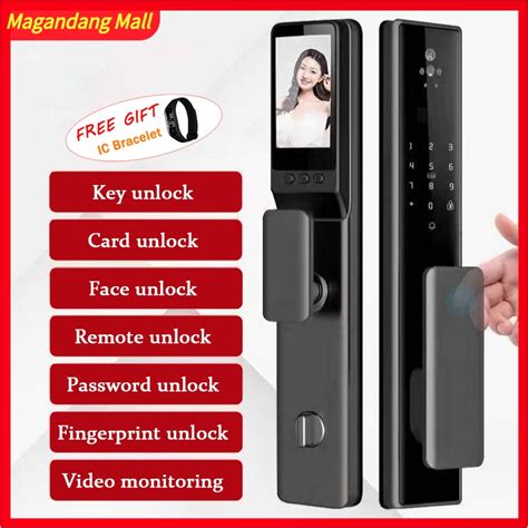 Face Recognition Smart Door Lock With Security Camera Password Face