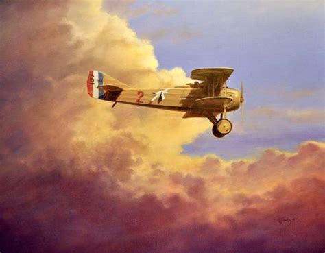 Spad Vii Flown By Georges Guynemer Aircraft Art Aviation Art