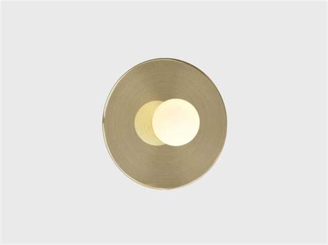 Giotto Brushed Brass Thumb Glass Diffuser Wall Mounted Light Giotto