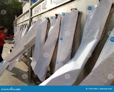 New Delhi India May 10 2019 Reservation Chart Board For Sleeper