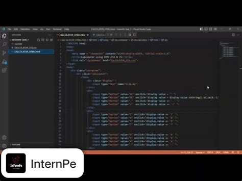 internpe webdevelopment opportunity internship html connections