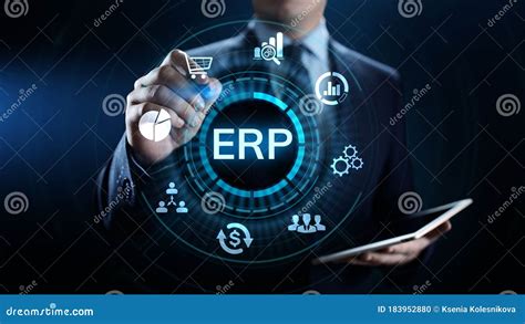 ERP Enterprise Resources Planning System Software Business Technology Stock Photo Image Of