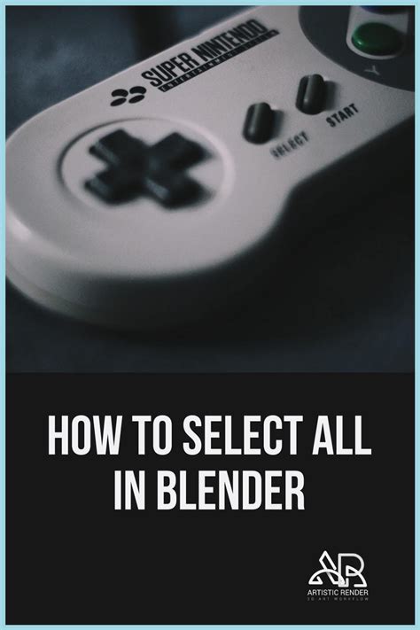 how to select all in blender