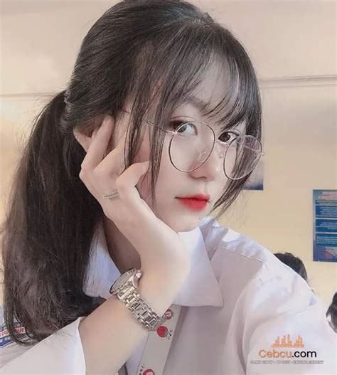 Tuyển chọn Ảnh gái xinh đeo mắt kính đáng yêu cute dễ thương nhất Ce Bu Cu