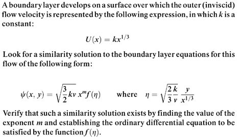 solved a boundary layer develops on a surface over which the