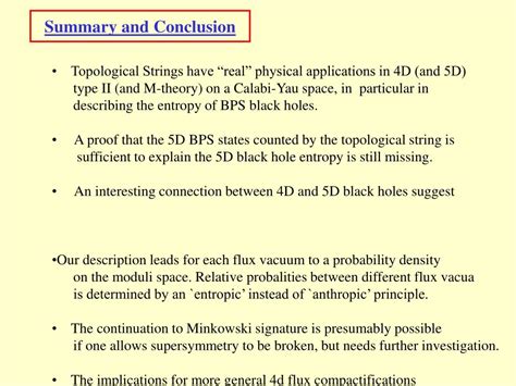 Ppt The Topological String Partition Function As A Wave Function Of