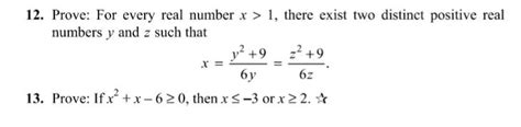 solved prove for every real number x 1 ﻿there exist two