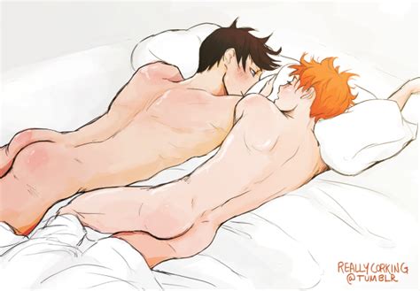 Reallycorking Hinata Shouyou Kageyama Tobio Haikyuu 2boys Ass
