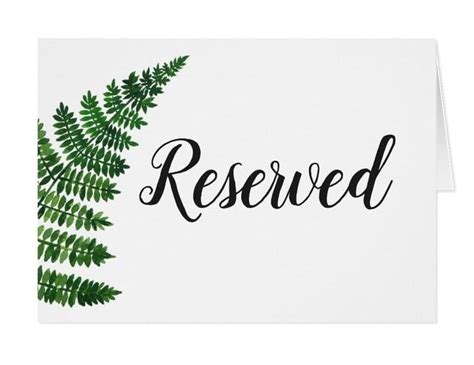 Printable Reserved Sign Printablelib