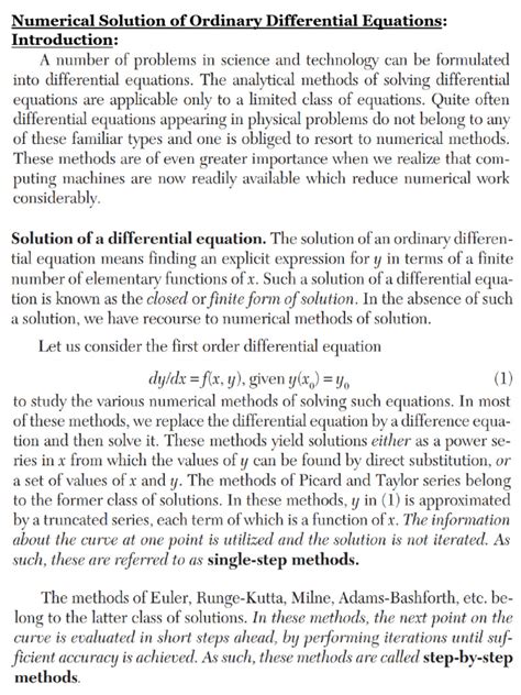 mat301 unit v notes 3 numerical solution of ode pdf