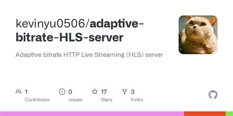 GitHub Kevinyu Adaptive Bitrate HLS Server Adaptive Bitrate Live Streaming HLS Server