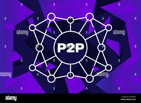 P2p Peer To Peer Network Vector Design Stock Vector Image And Art Alamy