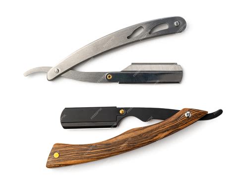 Premium Photo Sharp Shaving Blade Isolated On White Background