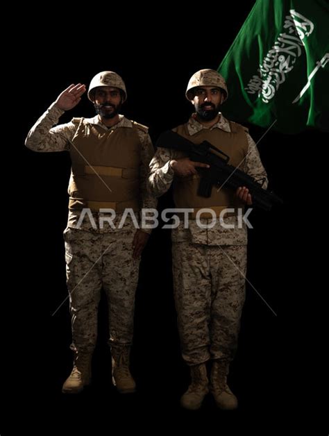 Giving A Military Salute Carrying Arms And Defending The Homeland