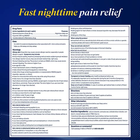 Advil Pm Pain Reliever And Sleep Aid Same Day Delivery Or Pickup Tops
