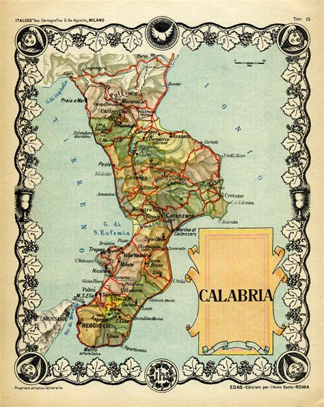 Mapas De Calabria En 1890