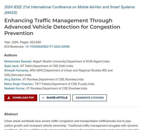 Mohammed Swaned M On Linkedin Ai Smartcities Trafficmanagement
