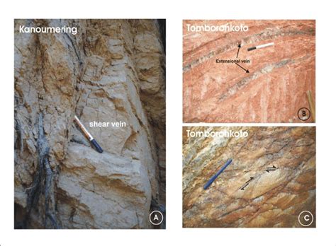 Different Types Of Veins A Boudinaged Shear Veins Kanoumering Kb Download Scientific