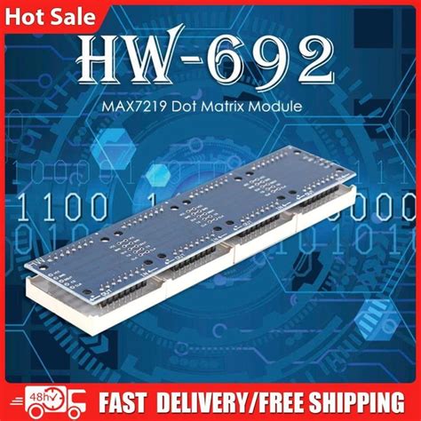 Max7219 8x8 Dot Matrix Module Microcontroller Module Mcu Led Display Controller £587 Picclick Uk