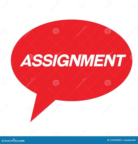 assignment rubber stamp stock vector illustration of strategy 125393965
